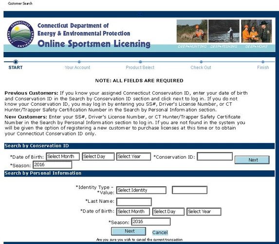 Need help getting your Connecticut Conservation ID Number